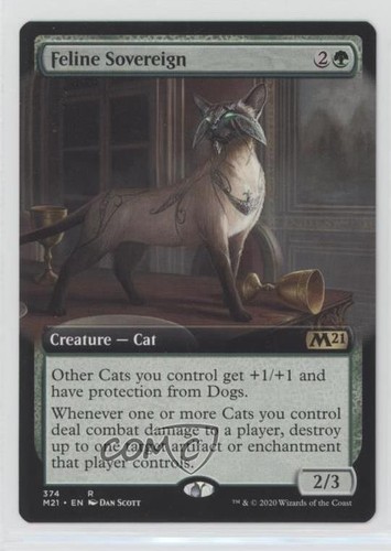 Feline Sovereign (Extended Art) Magic: Core Set: 2021 M21 #374 | eBay