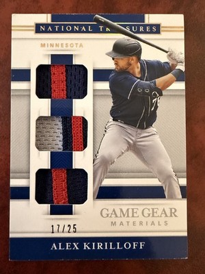 2020 National Treasures Game Gear Materials Alex Kirilloff (MEM) /25 | eBay