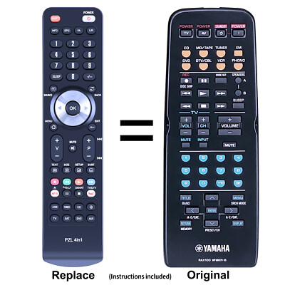 RAX100 WF68870 Ersatz Fernbedienung für Yamaha Stereo Receiver RX-497 ...