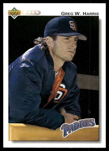 1992 Upper Deck #306 Greg W. Harris | eBay