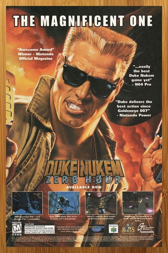 1999 Duke Nukem: Zero Hour N64 Nintendo 64 Vintage Print Ad/Poster ...