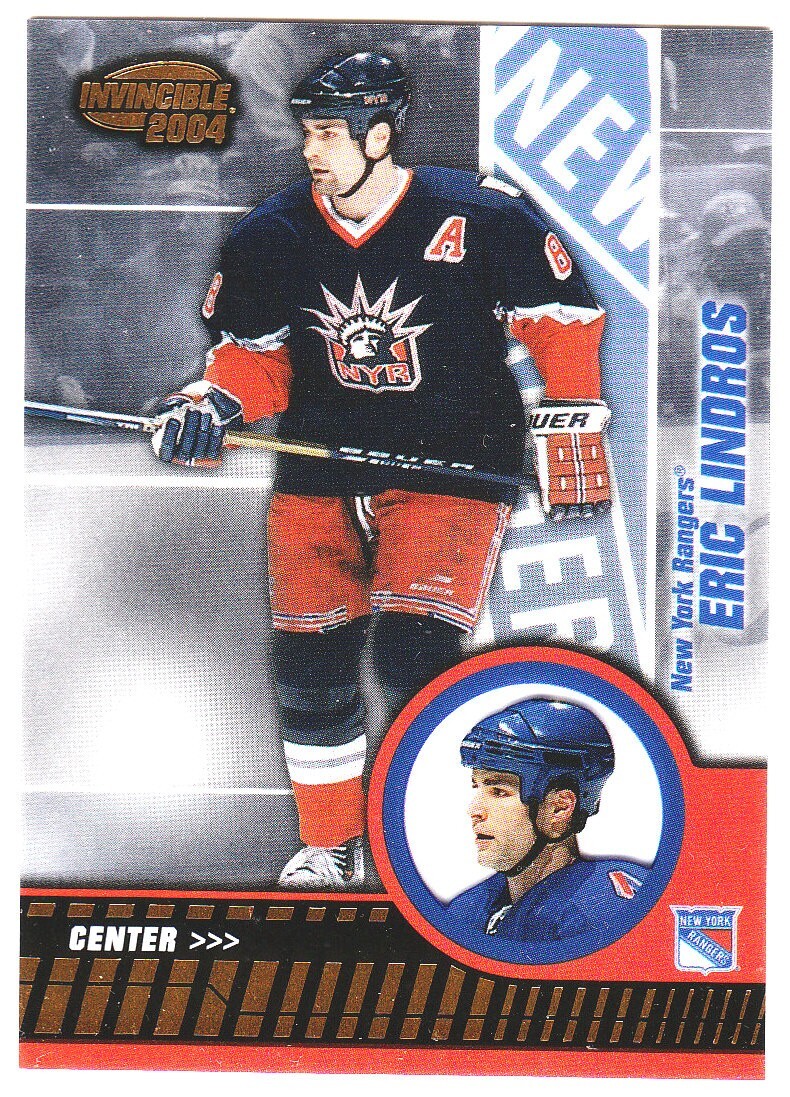 2003-04 PACIFIC INVINCIBLE #66 ERIC LINDROS Philadelphia Flyers Hockey ...