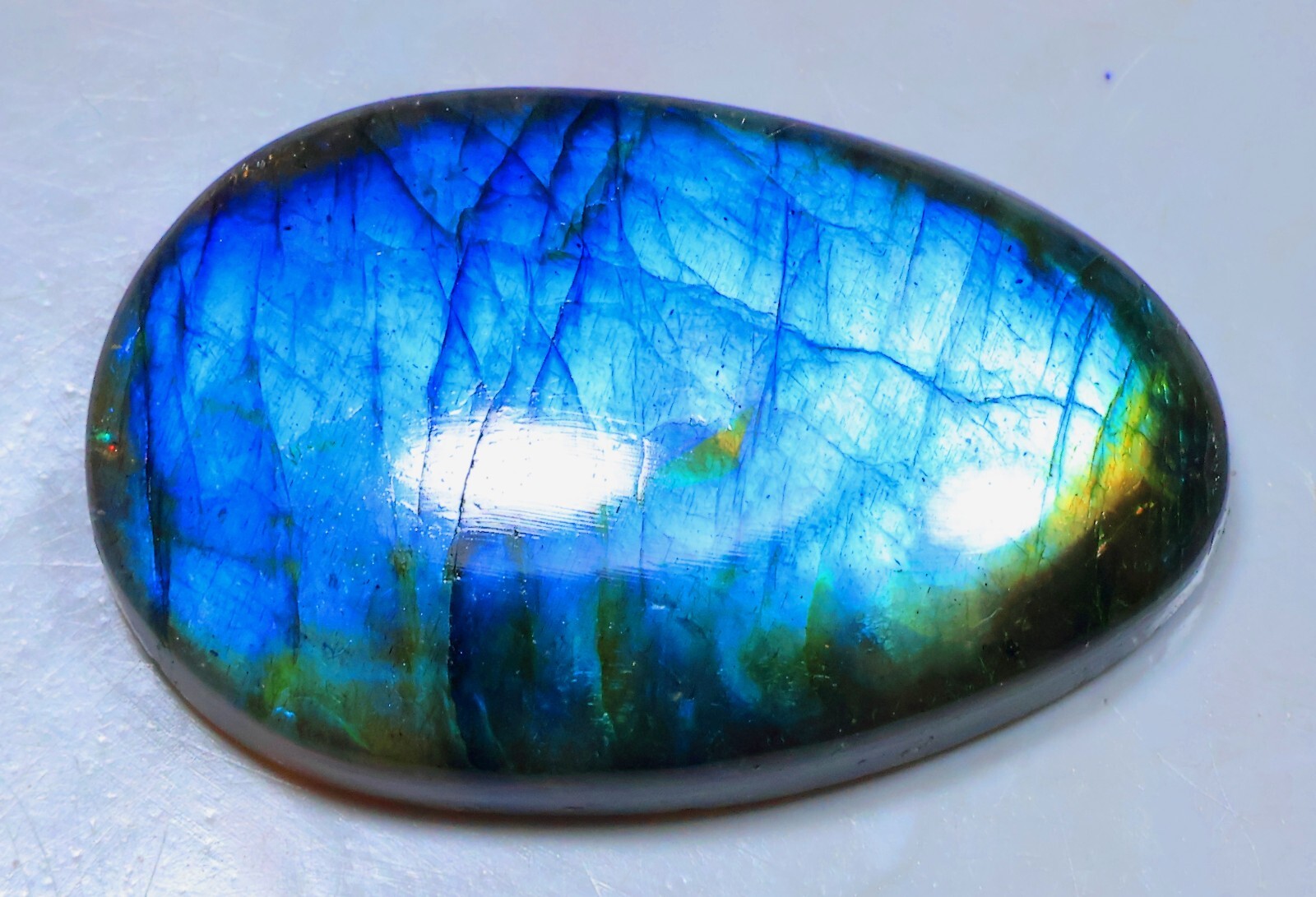 100% NATURAL DEEP BLUE FIRE LABRADORITE FANCY CABOCHON GEMSTONE GF- | eBay