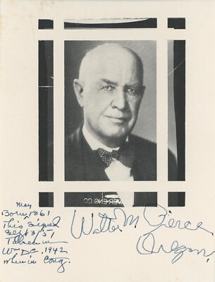 Walter M. Pierce - Signed Vintage Photograph (Governor of Oregon) | eBay
