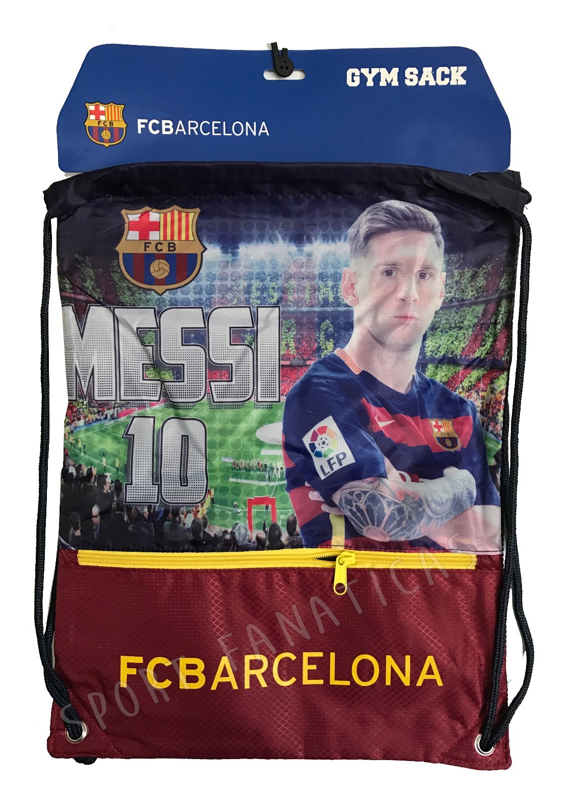fc Barcelona Messi Backpack Soccer Book Bag Gym drawstring Authentic ...