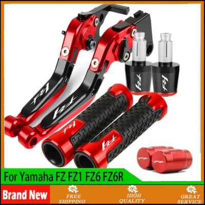 CNC Motorcycle Handle Grips Brake Clutch Levers New For Yamaha FZ FZ1 ...