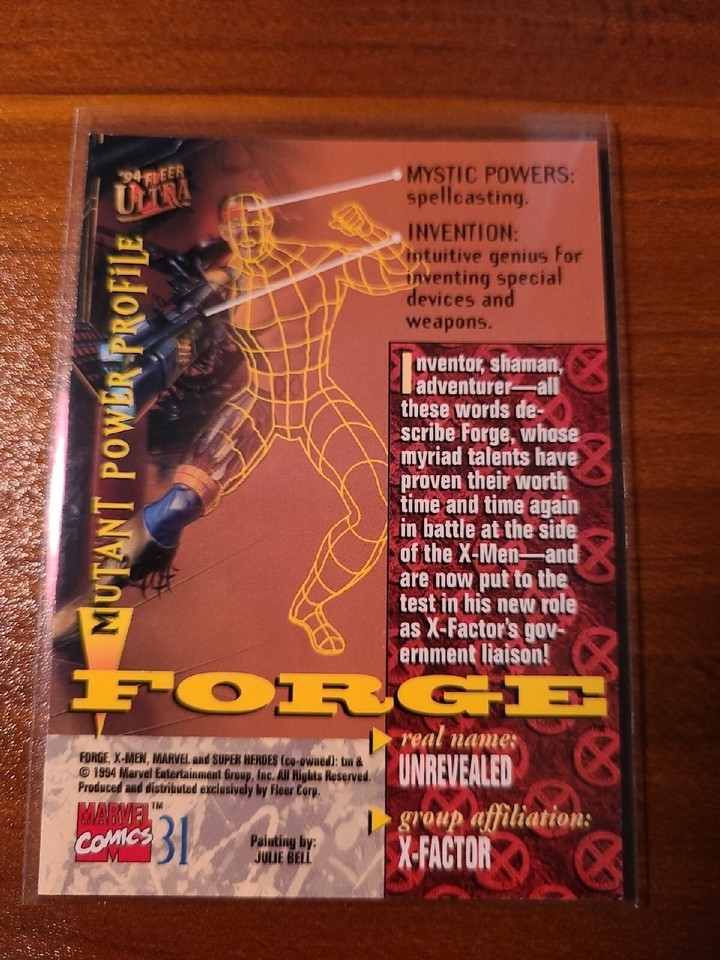 1994 Fleer Ultra X-Men #31 Forge *0978 | eBay