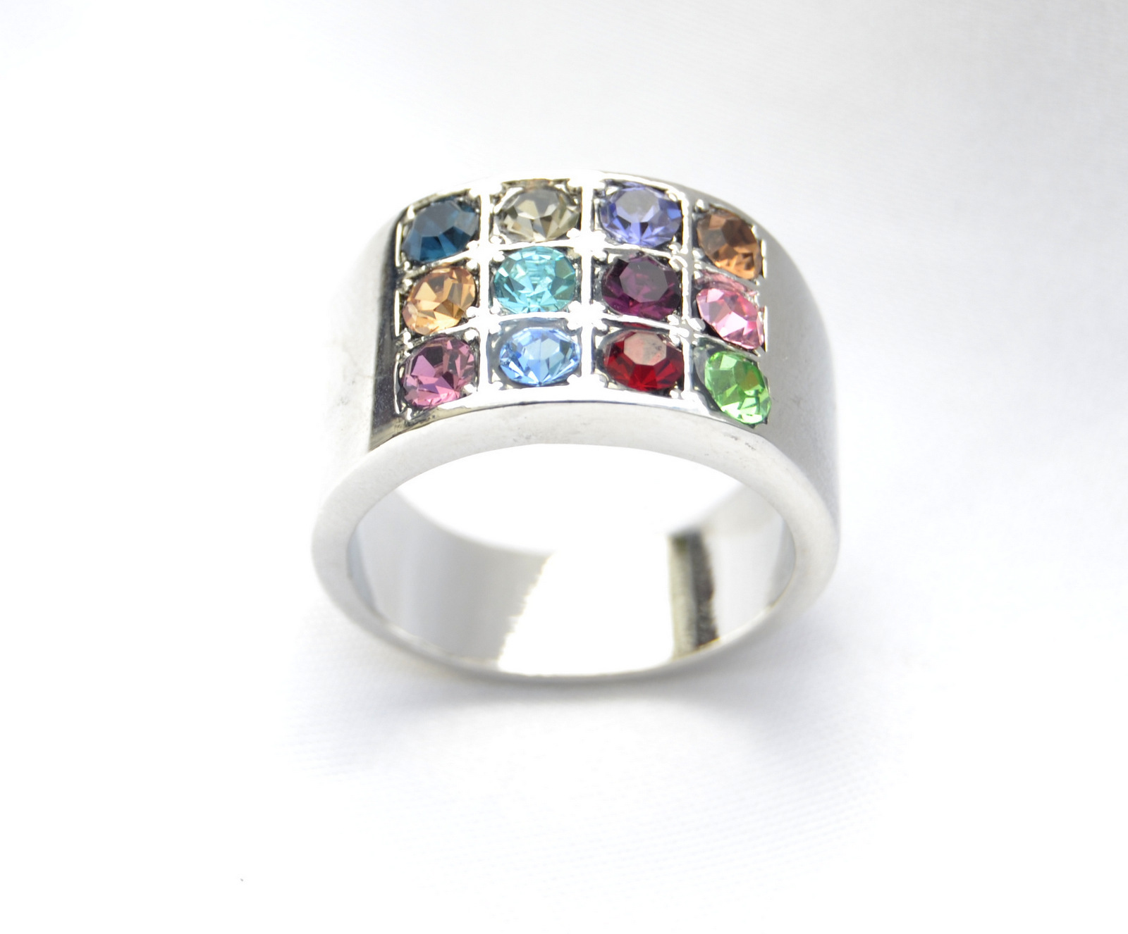 Hoshen Stone Ring 12 Tribes Made Israel choose size us- 6.5 /8 /9 /10 ...