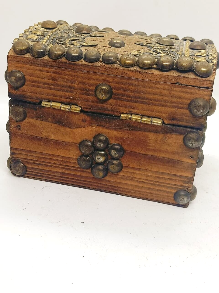 Antique Egyptian Safe Box Antique Medium Old Wooden Chest | eBay