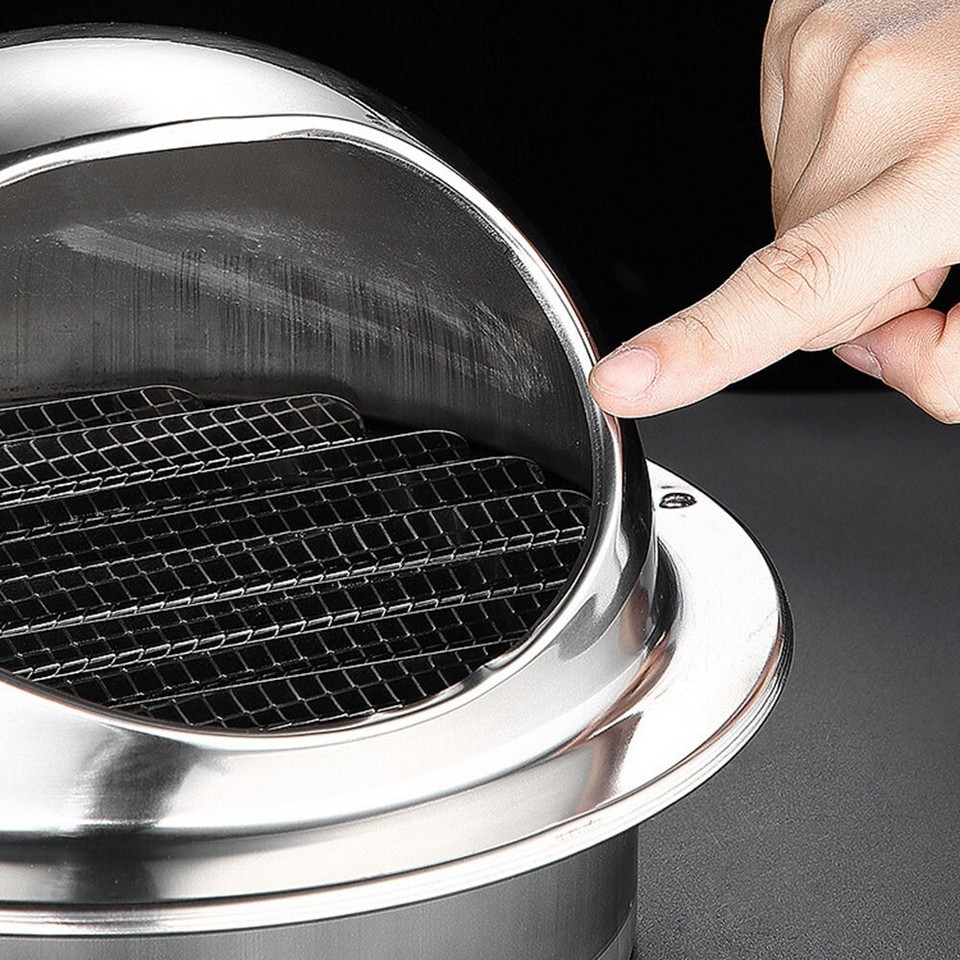 Stainless Steel Wall Vent with Pest Screen and Louver Compatible with ...