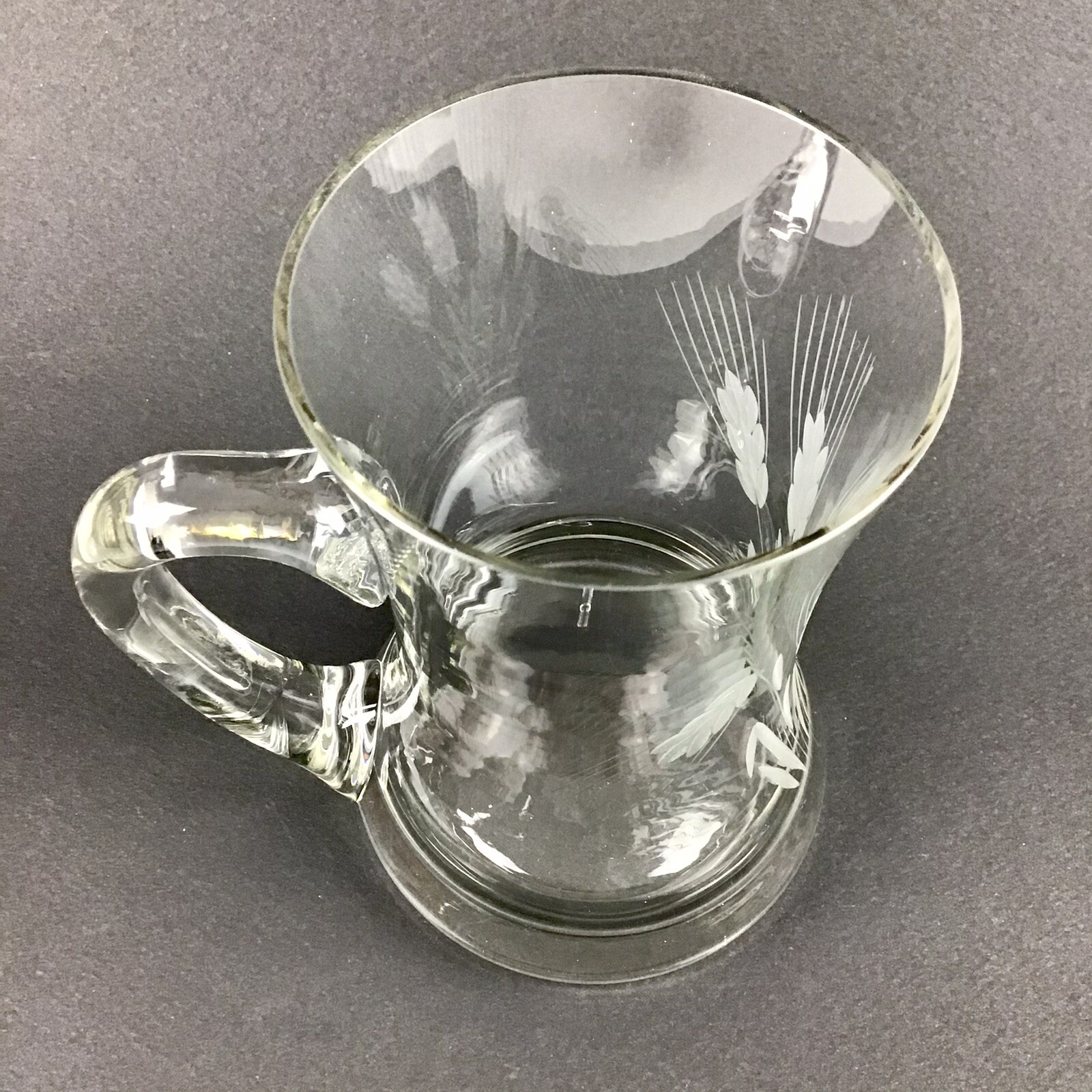 Unique Beer Glass Handle With Frosted Engraved Barley Design (Made In ...