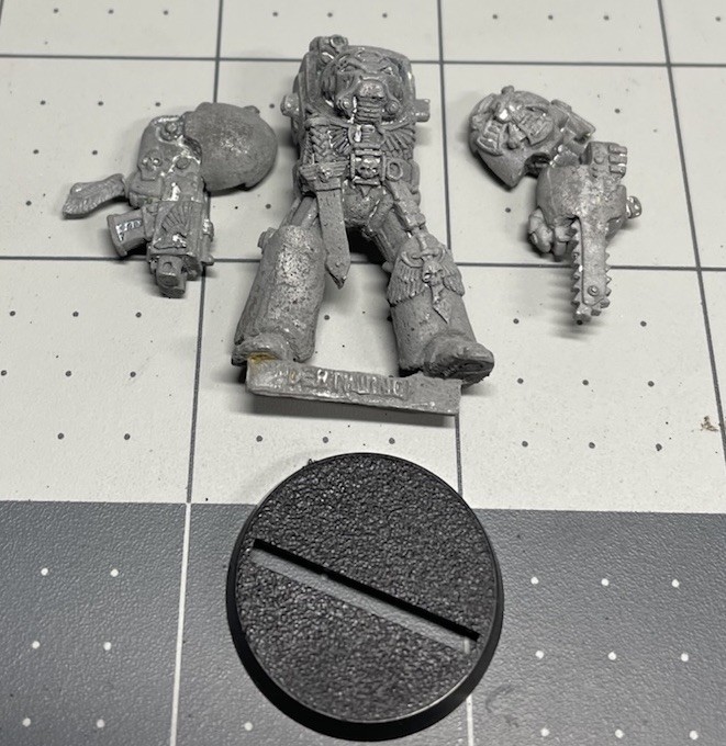 40k Dark Angels Deathwing Terminator Squad 5 Models Metal OOP VTG ...