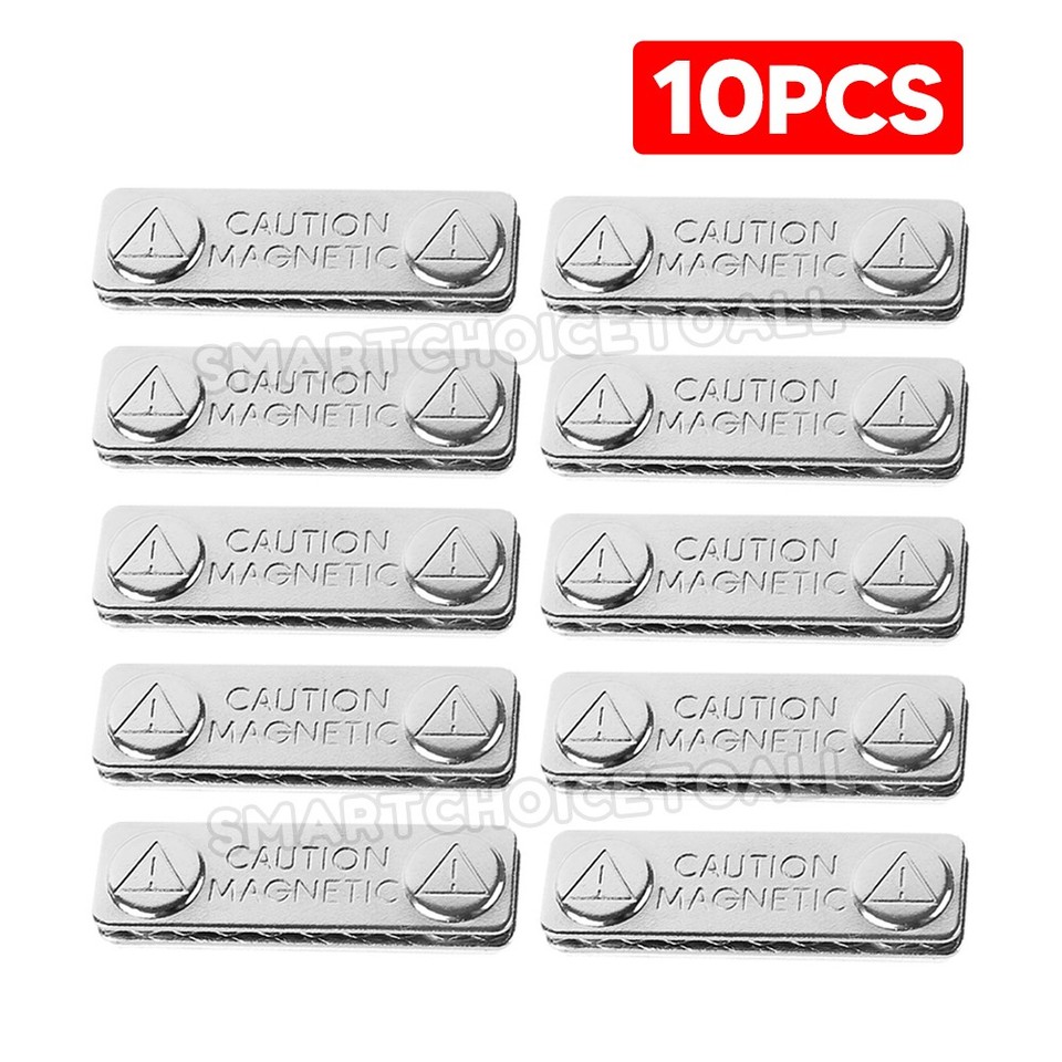 MAGNETIC NAME BADGE/TAG ATTACHMENT SELF ADHESIVE MAGNET SUPER STRONG ...