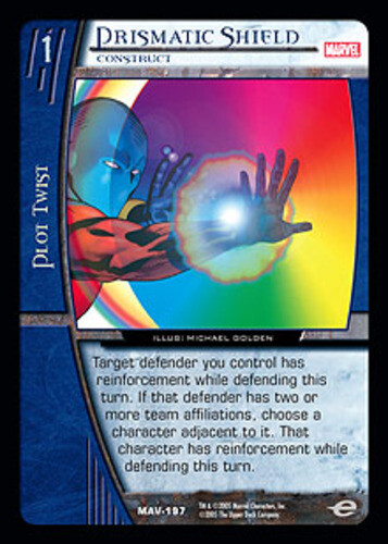 VS System: Prismatic Shield, Construct - Foil [Played] Marvel The Avengers TCG C | eBay