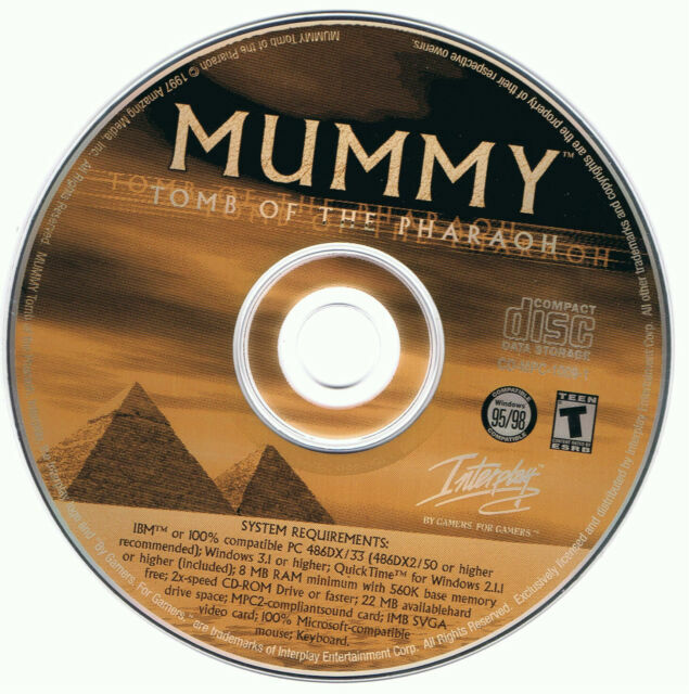 Mummy Tomb of The Pharaoh Windows 95/98 Interplay Frankenstein for sale ...