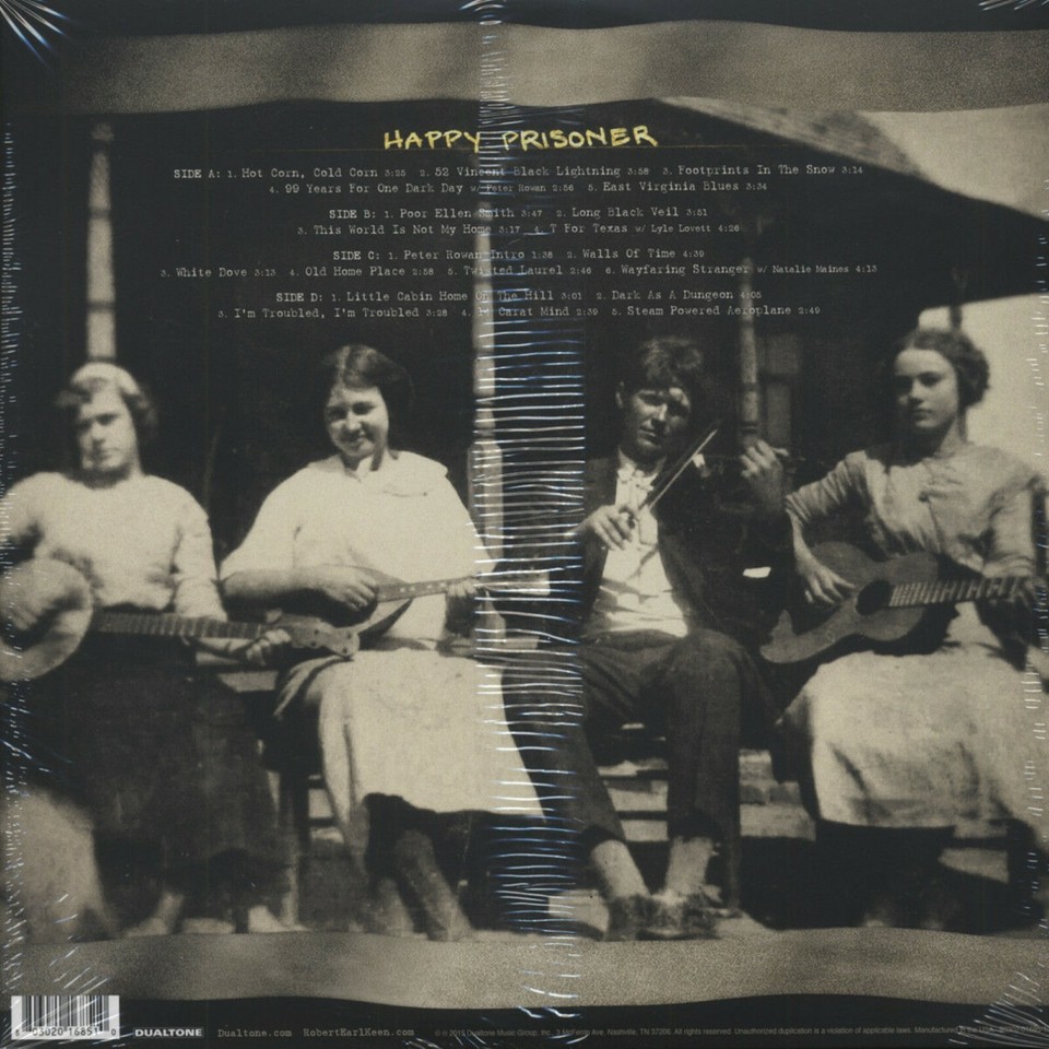 ROBERT EARL KEEN Happy Prisoner: The Bluegrass Sessions 180g Vinyl 2xLP ...