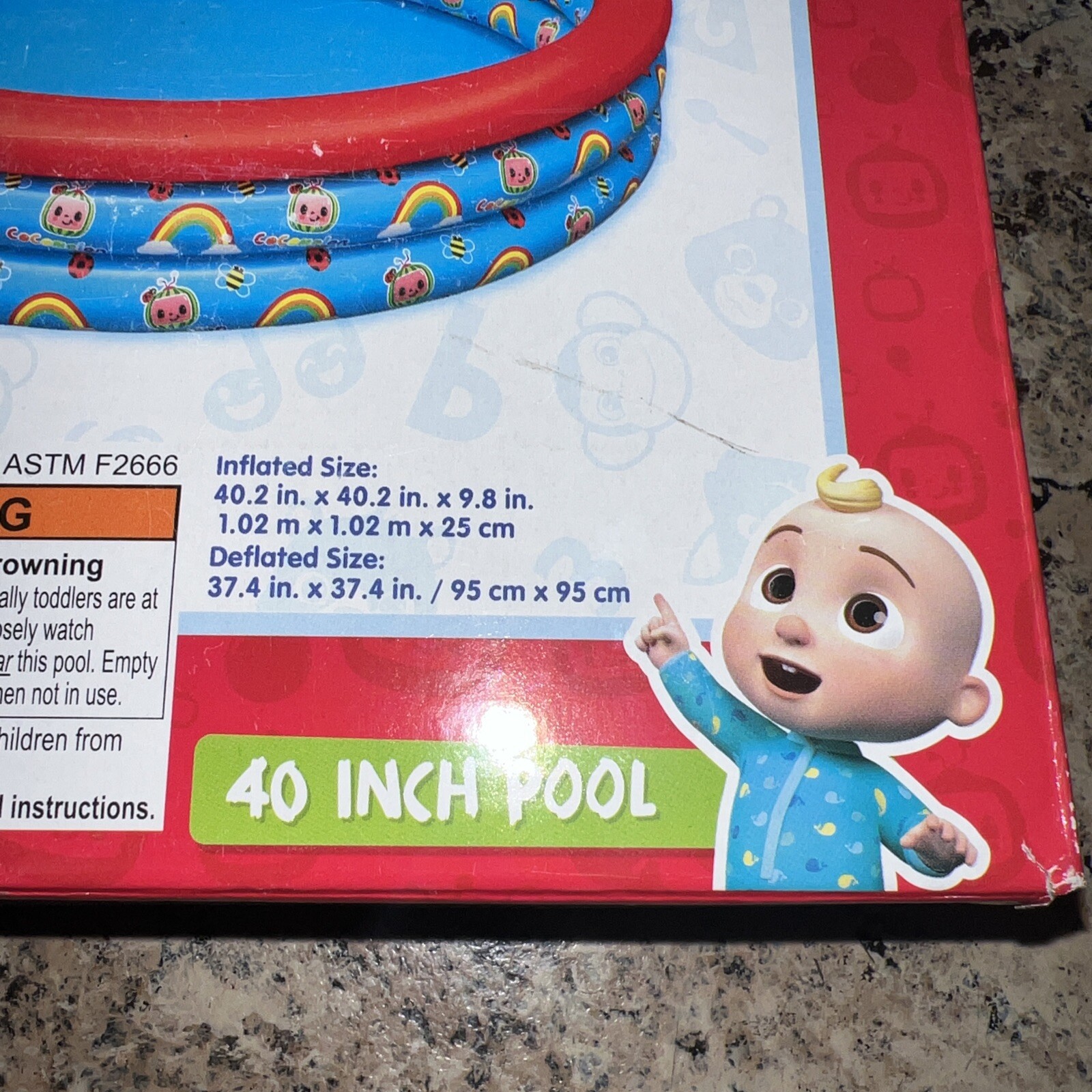 Cocomelon 40” Pool For 2+ Years And Older. New In The Unopened box | eBay