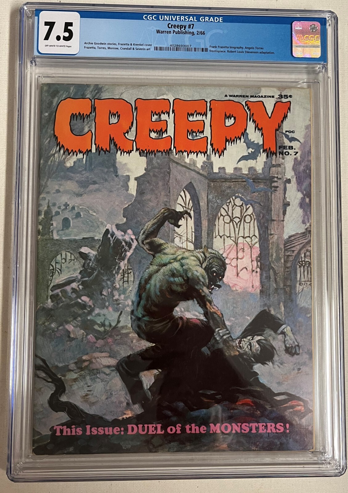 Creepy #7 CGC 7.5. Warren publishing, 1966 | eBay