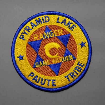 Pyramid Lake Nevada Paiute Tribe Ranger Game Warden Patch ++ Mint NV | eBay