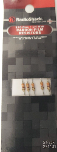 Radio Shack 271-1315 330 Ohm Resistors 1/4 Watt 5% Tolerance | eBay