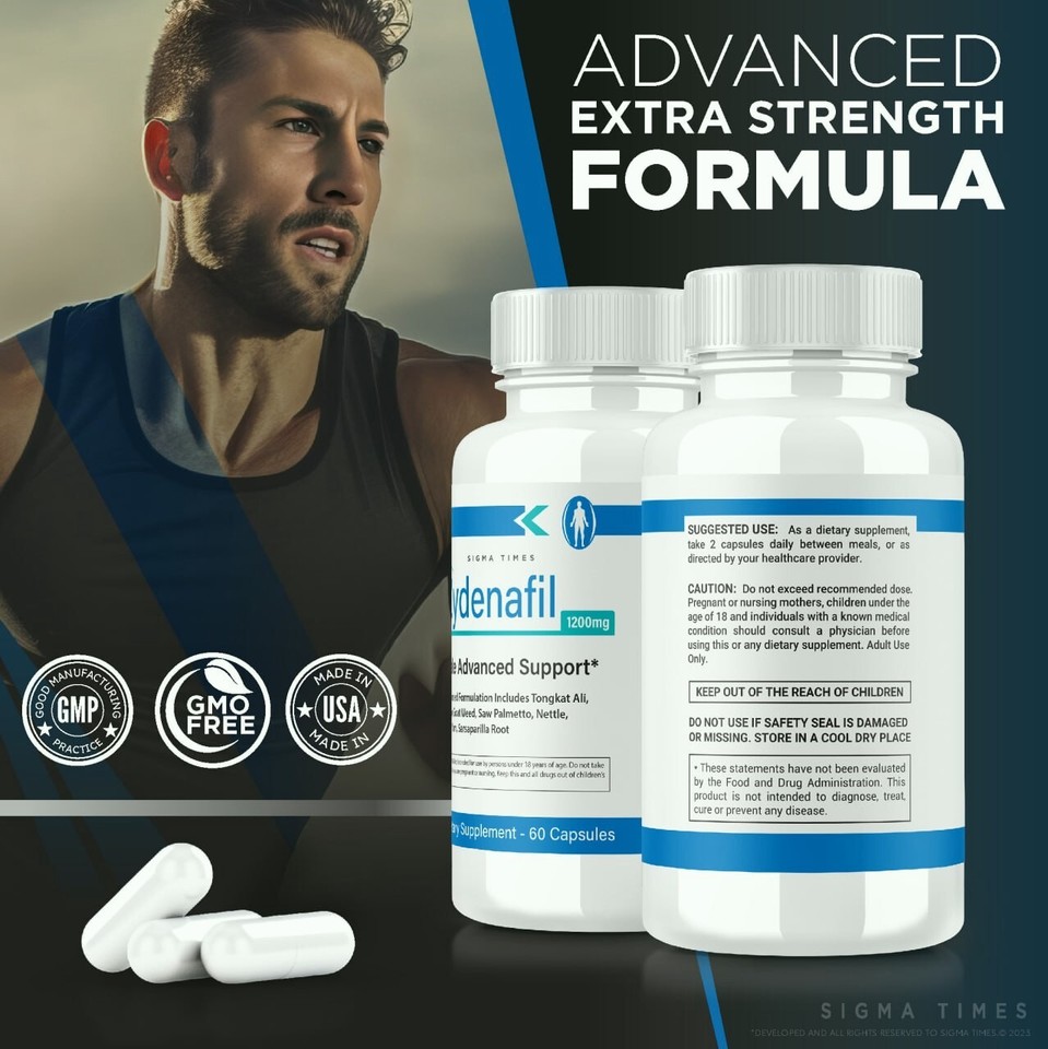 Zydenafil Male Health Support Pills to Boost Libido and Energy 60ct | eBay