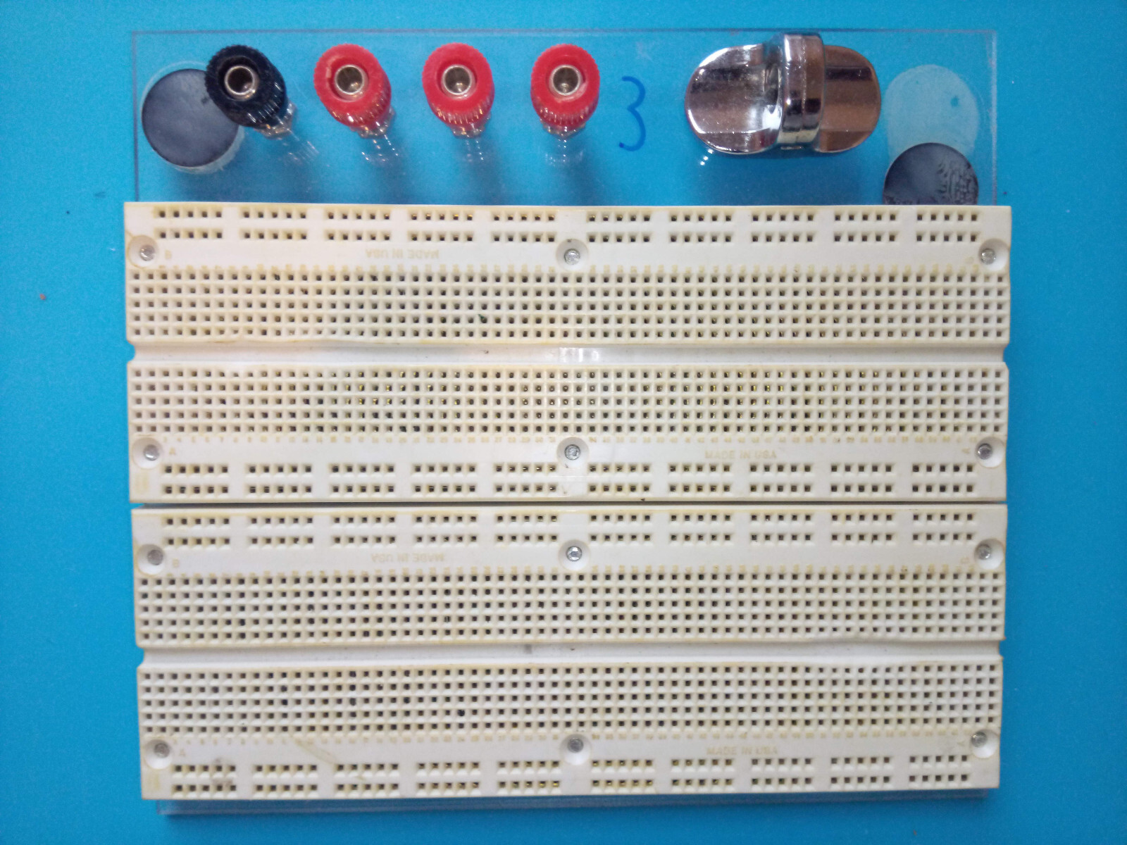ORIGINAL GLOBAL SPECIALTIES PB-60 BREADBOARD, 1680 TIE-POINT, NICKEL ...