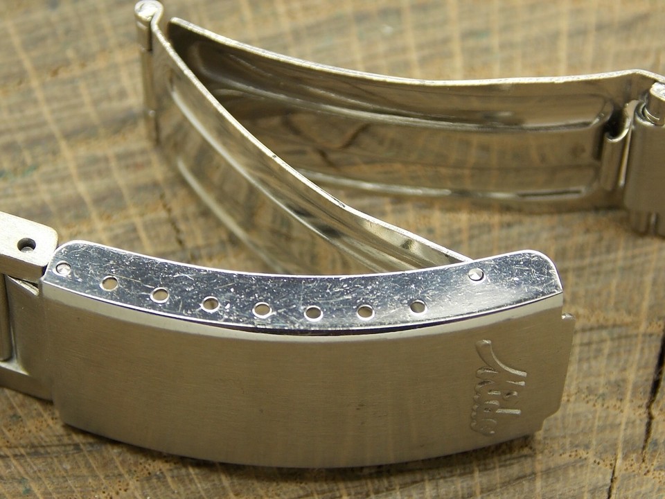 Vintage Mido Watch Band Stainless Center Link Attachment Deployment NOS ...