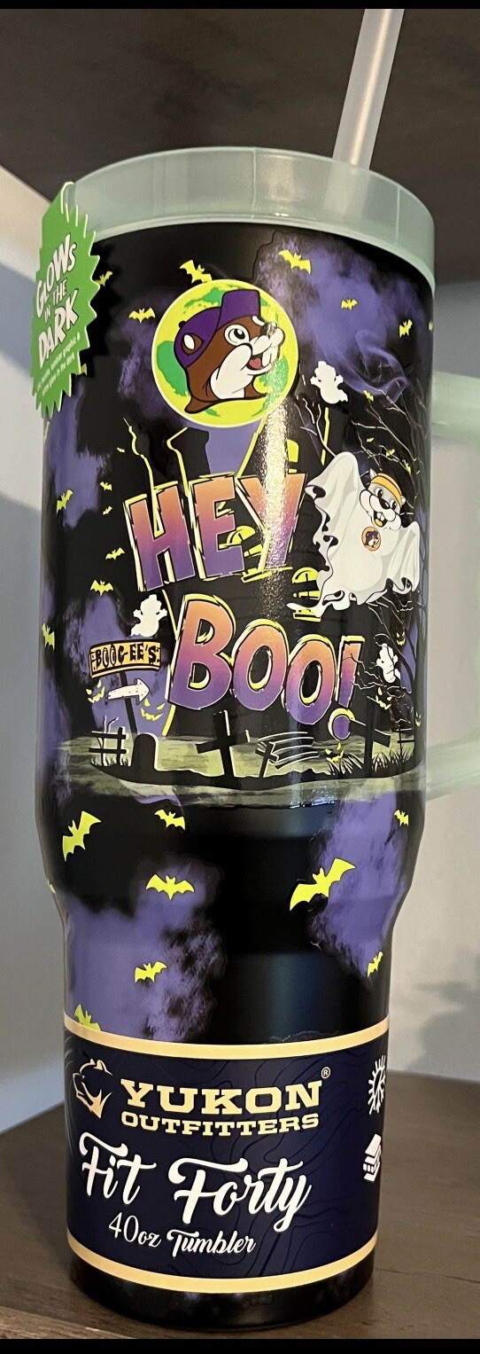 2024 Buc-ee’s Halloween Tumbler 40oz “Hey Boo!” Glow In Dark Buccees ...