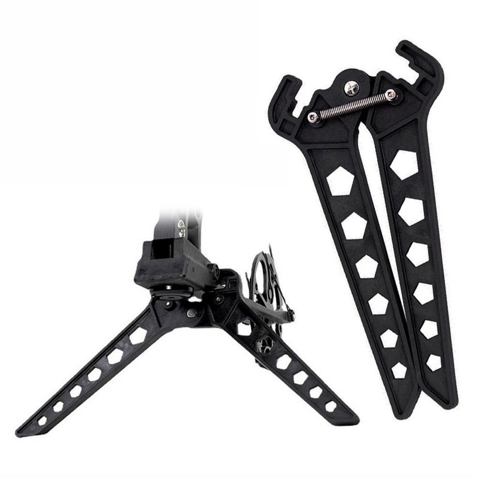Bow Stand Figure Eight Black Folding Holder Kick Rack Support Spring ...