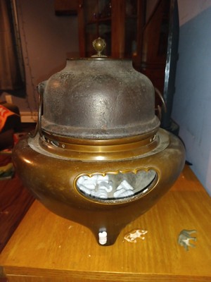 CHAGAMA Iron kettle brazier set box Japanese Tea Ceremony | eBay