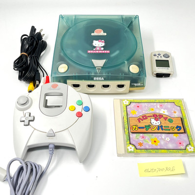 SEGA Dreamcast HELLO KITTY Blue Console [Very good] retro game Sanrio ...
