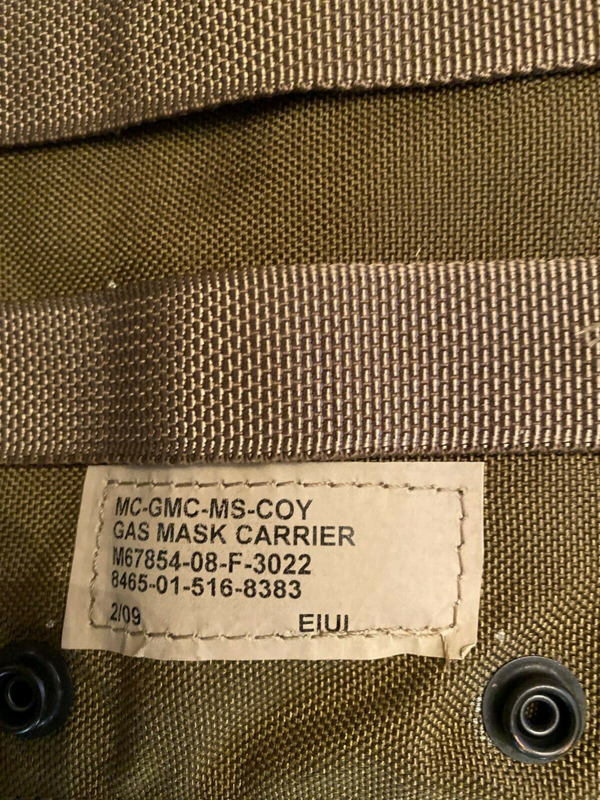 Marine Corps USMC Heavy Duty Pouch Gas Mask Carrier Coyote | eBay