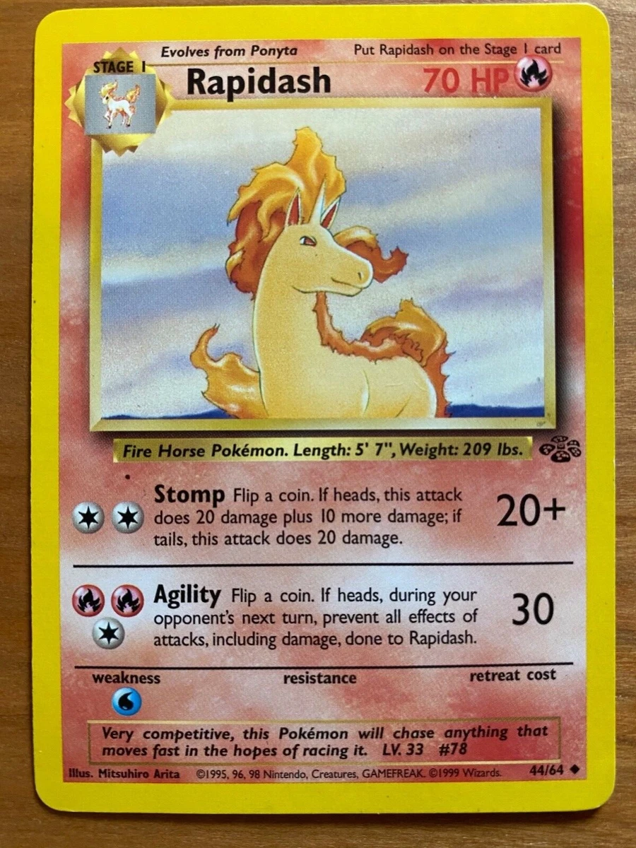 Pokemon Rapidash Card