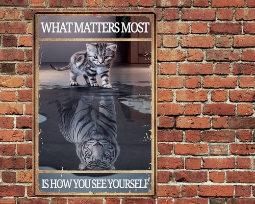 What Matters Most Is How You See Yourself Sign Metal Aluminum 8"x12 ...