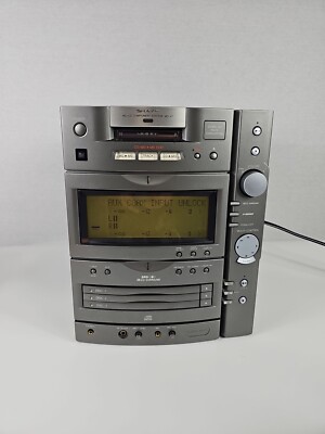 Sharp CD/MD - MD X7 CD MiniDisk Bookshelf Component System Sample ...