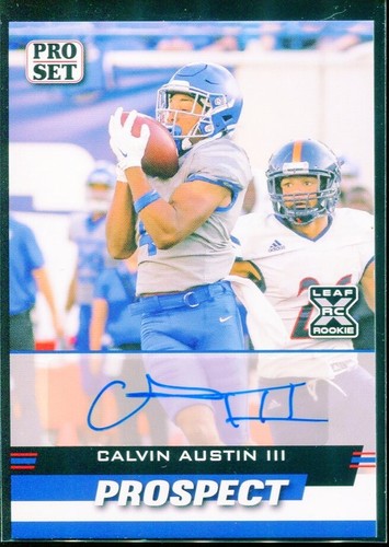 2022 Leaf Pro Set Calvin Austin III #PSP-CA1 RC Auto Pittsburgh ...