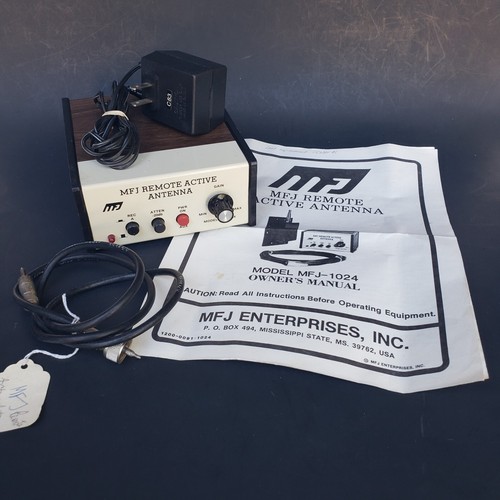 Vintage MFJ MFJ-1024 Analog Remote Active Antenna Box with Power Supply ...