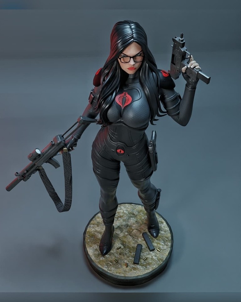 Painted Baroness Statue 1/4 Figure | eBay