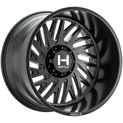 4-Hostile H131 Syclone 20x12 8x6.5" -44mm Satin Black Wheels Rims 20 ...