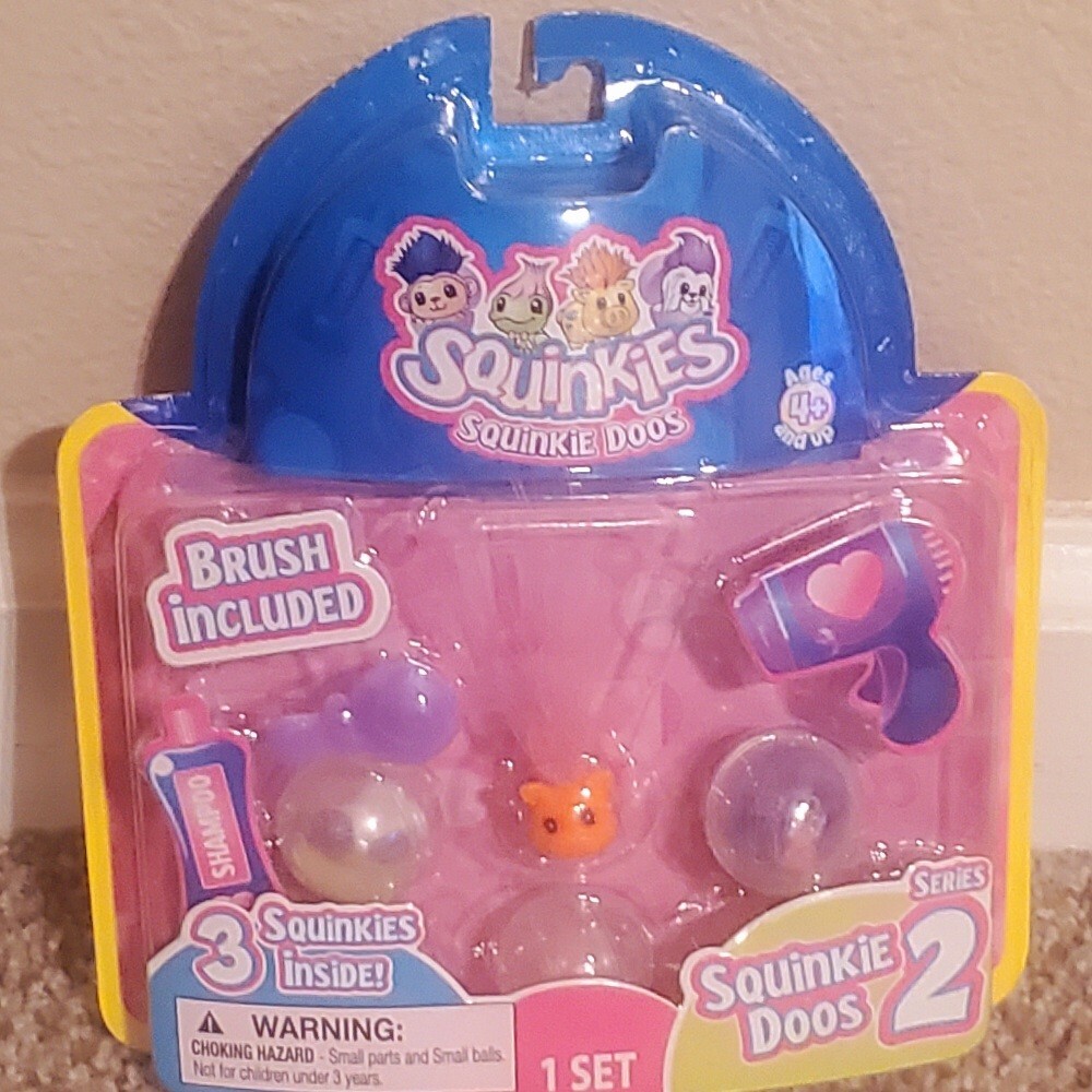Squinkie Doos Series 2 - Contains 3 Squinkies 3 Containers & 1 Brush ...