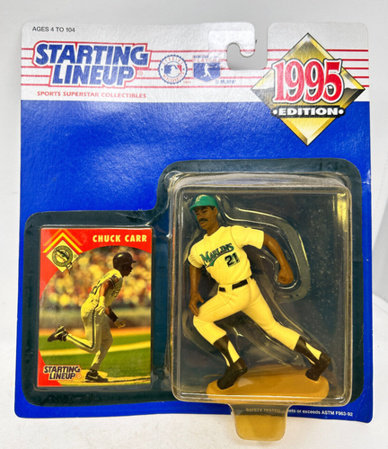 Starting Lineup 1995 Chuck Carr Marlins MLB SLU Yellowed Blister | eBay