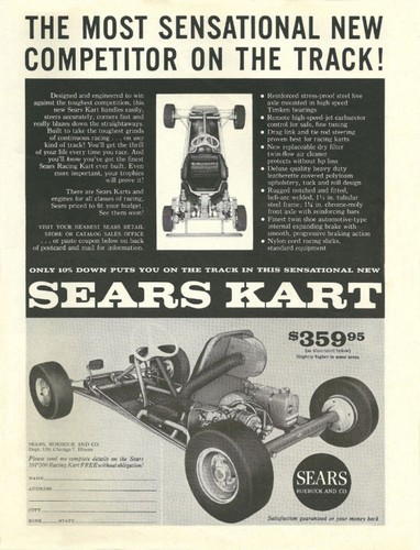 Vintage & Very Rare 1960 Sears Kart Go-Kart Ad | eBay