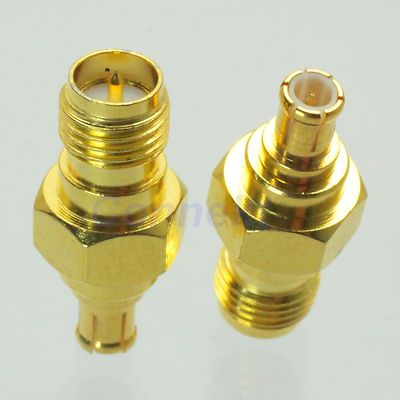 1pce RP-SMA female plug to MCX male plug RF coaxial adapter connector ...