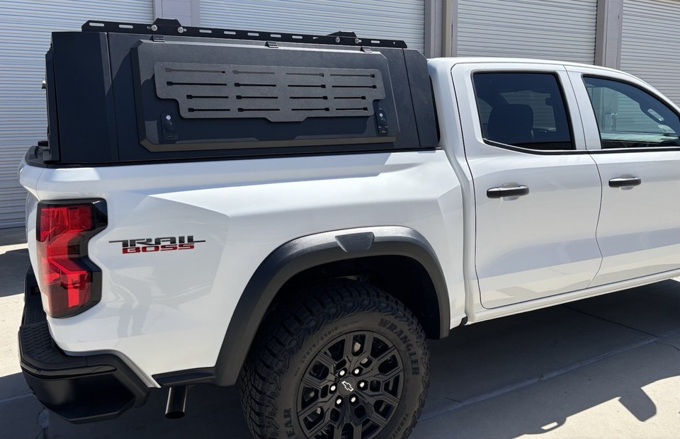 Metal Camper Shell Topper Canopy Bed Cap For Colorado 5Ft 2nd Gen 2015 ...