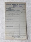 M1842 Postcard State Bank of Dexter Notice, Dexter Iowa IA 1912 | eBay