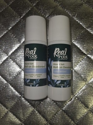 REAL ROOT by Sprouts Roll on Deodorant Unscented Mineral Salt 3 fl oz ...