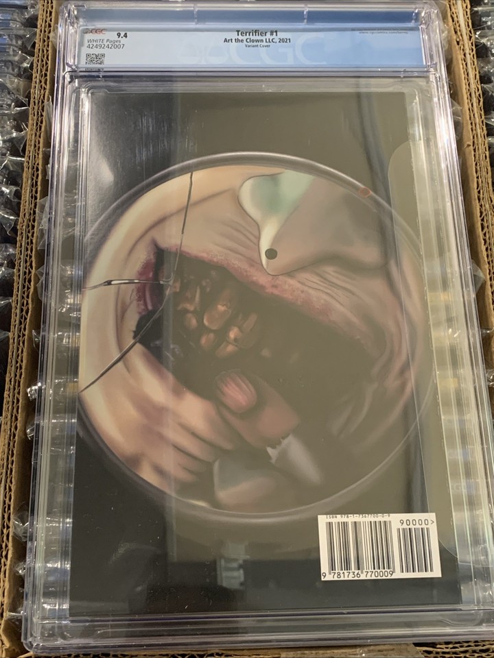 Terrifier 1 9.4 CGC Variant Cover Low Print 1st Art The Clown | eBay