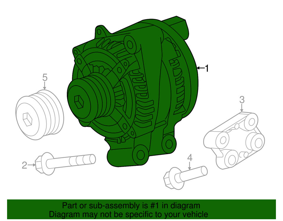 Genuine Land-Rover Alternator LR072764 | eBay