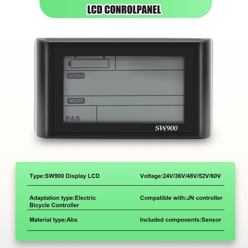 SW900 Ebike LCD Display 36V E-Bike LCD Meter Panel Display for ...
