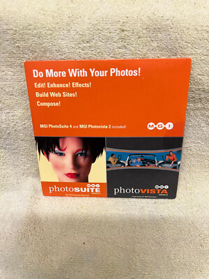MGI Photosuite 4.0 & Photovista 2.0 PC CD Photo Editing Photoshop | eBay